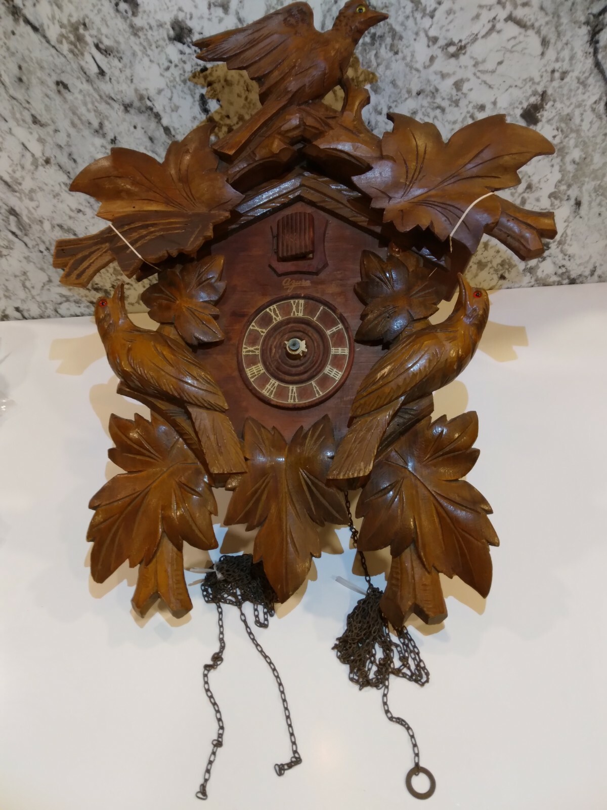 VINTAGE AZURA SWISS CUCKOO CLOCK | eBay