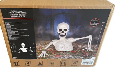 Giant Rattles the Groundbreaking Skeleton Plastic Yard Decorating Kit ...