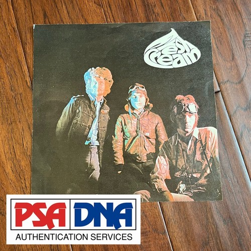 CREAM * PSA/DNA * Eric Clapton Jack Bruce Autograph Signed Album Print ...