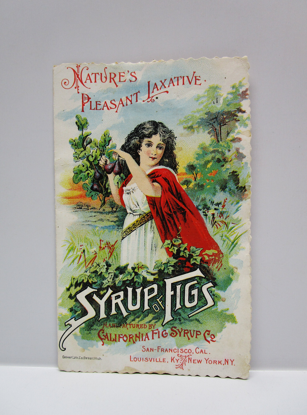 Vintage - Advertising Card - SYRUP OF FIGS Laxative - California Fig ...