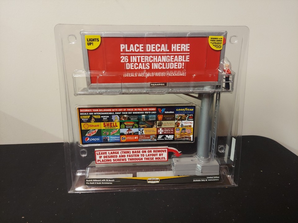 Menards O Gold Line Collection Backlit Billboard With 26 Decals Limited ...