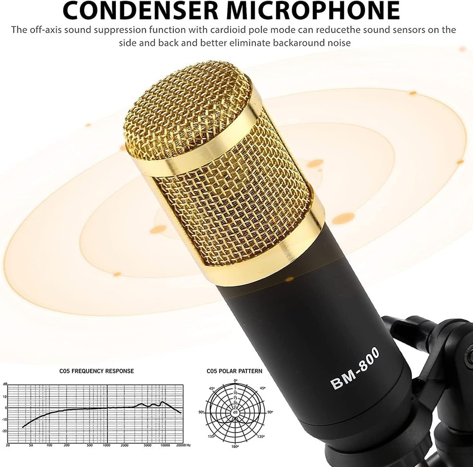 Home Studio Recording Kit Music Package Bundle Mixer Condenser ...