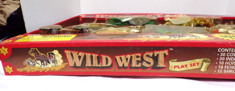 Rare NOS 1999 WILD WEST Play Set With Over 100 PCS #1143 MFG. By GT ...