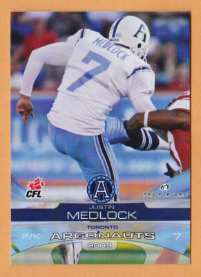 Justin Medlock 2009 Extreme CFL card #131 Toronto Argonauts UCLA Bruins ...