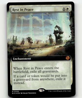 FOIL - MTG Rest in Peace (Extended Art) #69 - Outlaws of Thunder ...