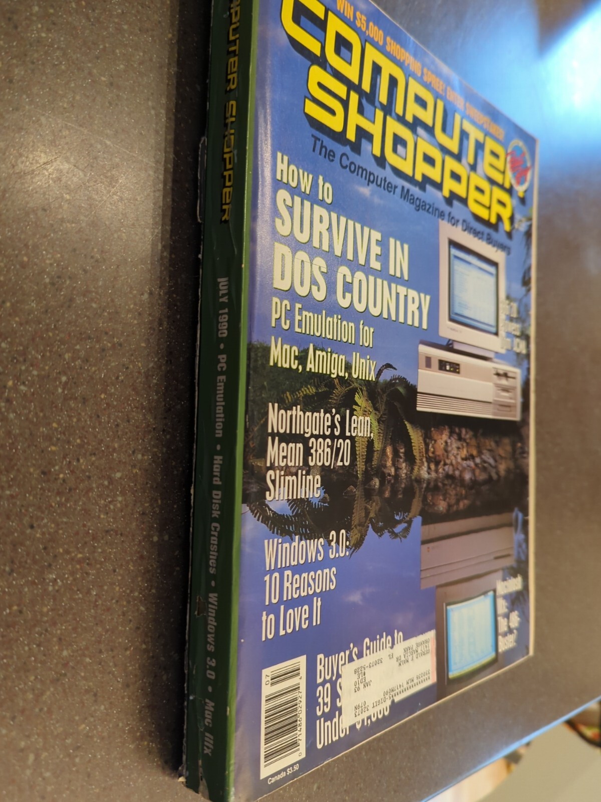 Vintage 1990 computer shopper magazine, Windows 3.0 386 Dos Macintosh ...