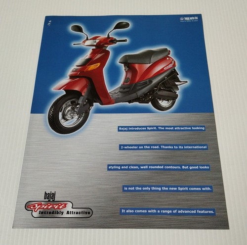 Bajaj Spirit 60cc de 1999 UK Prospectus Catalogue Brochure Moto | eBay