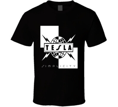 Tesla Simplicity Album Cover Retro Rock Music 80s T Shirt | eBay