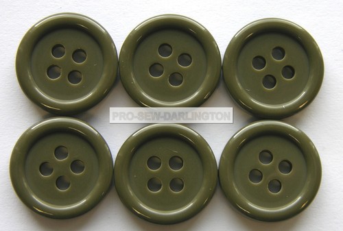6 Round Coat Buttons ( Choice Of Size & Colour ) | eBay UK