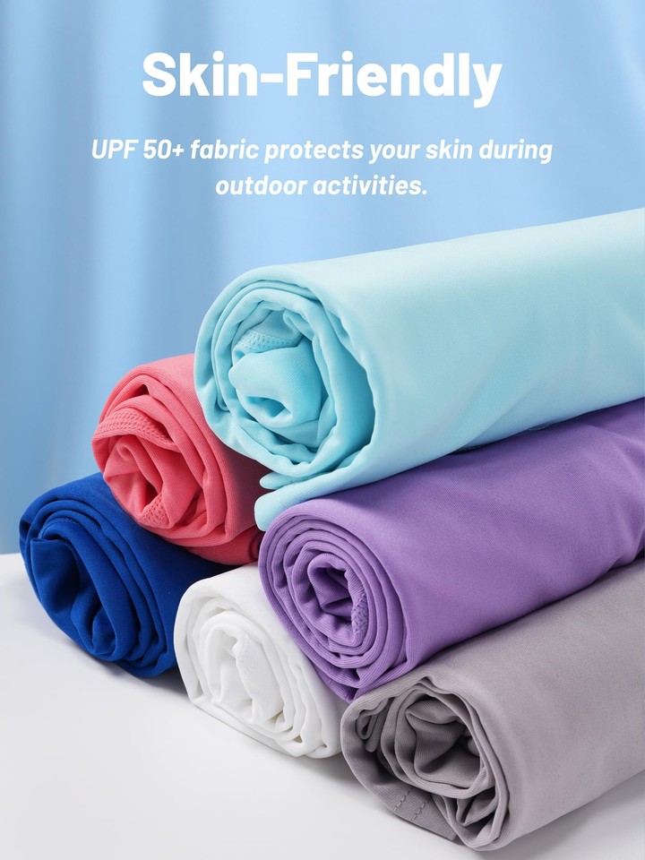 Men's UPF 50+ UV Protection Long Sleeve T-Shirt Sun Block Casual ...