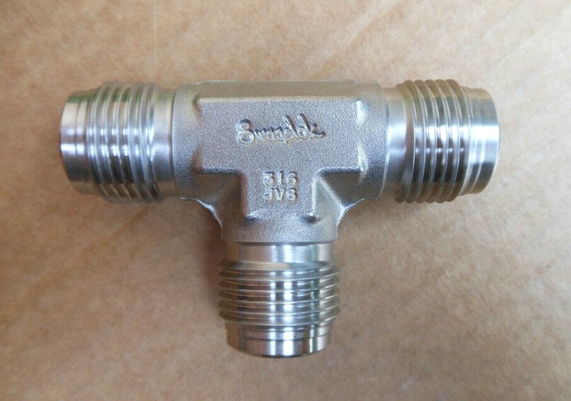 CAJON SWAGELOK T-Stück 1/2"VCR SS-8-VCR-T Edelstahl 316 online kaufen ...