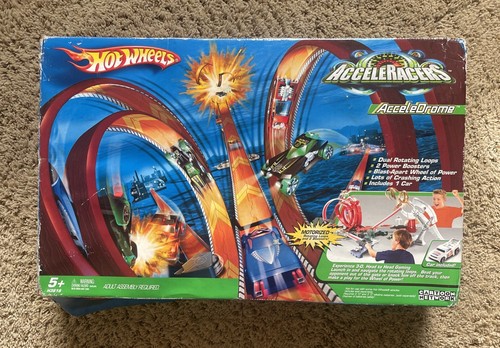 NIB 2005 Hot Wheels Acceleracers AcceleDrome Track Set Cartoon Network ...