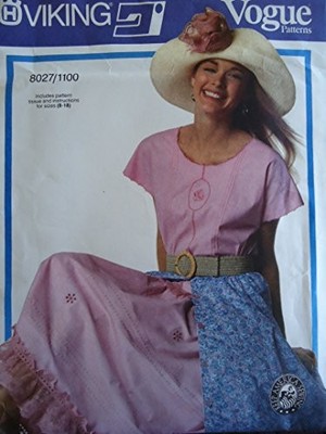 Viking Vogue Pattern 8027 / 1100 Sizes 8-18 Misses or Misses Petite Top ...
