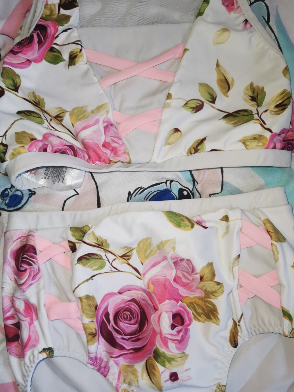 Earls Dancewear girls 2 piece floral dance set crop top child XL 10-11 ...