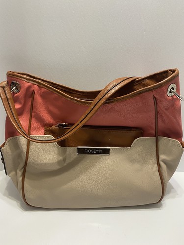 Rosetti Shoulder Bag Medium Square Design Salmon Multi Color 10 Comp ...