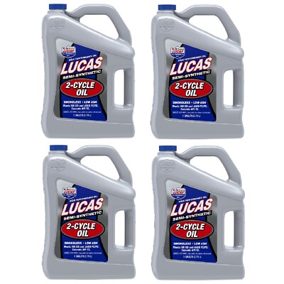 Lucas Oil Semi-Synthetic High Performance 2-Cycle Oil 1 Gallon Bottle ...