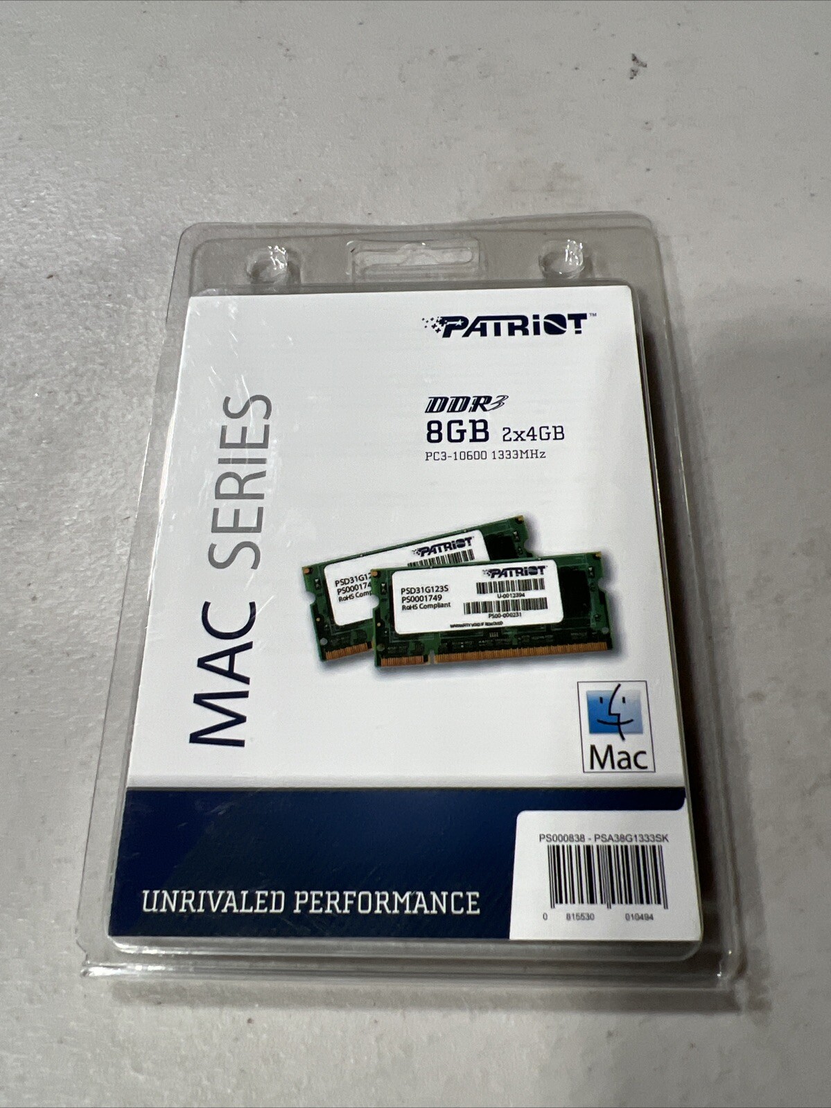 Patriot Memory Mac Series 8GB 2 x 4GB DDR3 1333 (PC3 10600) Memory for ...