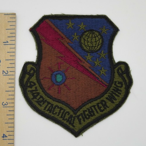 US AIR FORCE 474th TFW TACTICAL FIGHTER WING PATCH Subdued Original ...