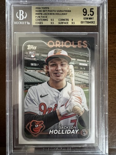 2024 Topps Jackson Holliday Fun Face SSP 697 BGS 9.5 FF 🔥🔥🔥 SSP Gem | eBay