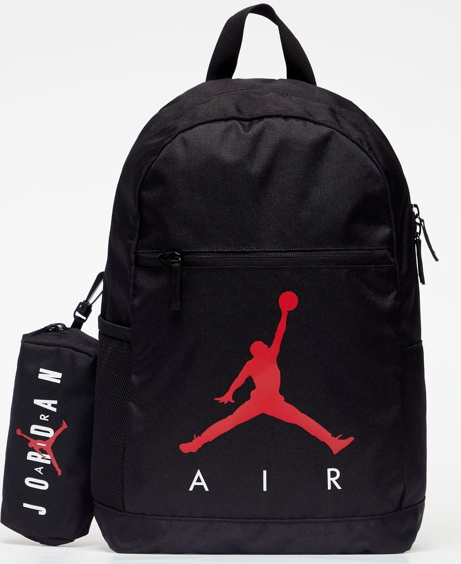 Nike Air Jordan KIDS Backpack SCHOOL BAG Pencil Case BLACK 9A0503-023 ...