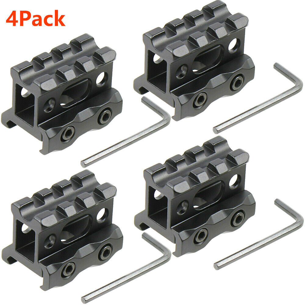 1-5x 3 Slots Riser Mount For Optics Red Dot 1" Inch High Profile ...