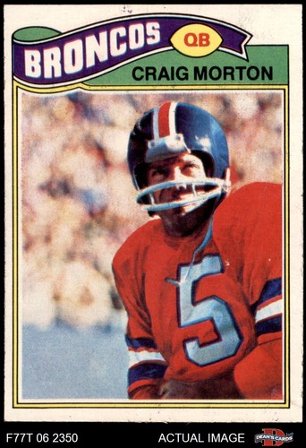 1977 Topps #27 Craig Morton Broncos CAL 6 - EX/MT | eBay