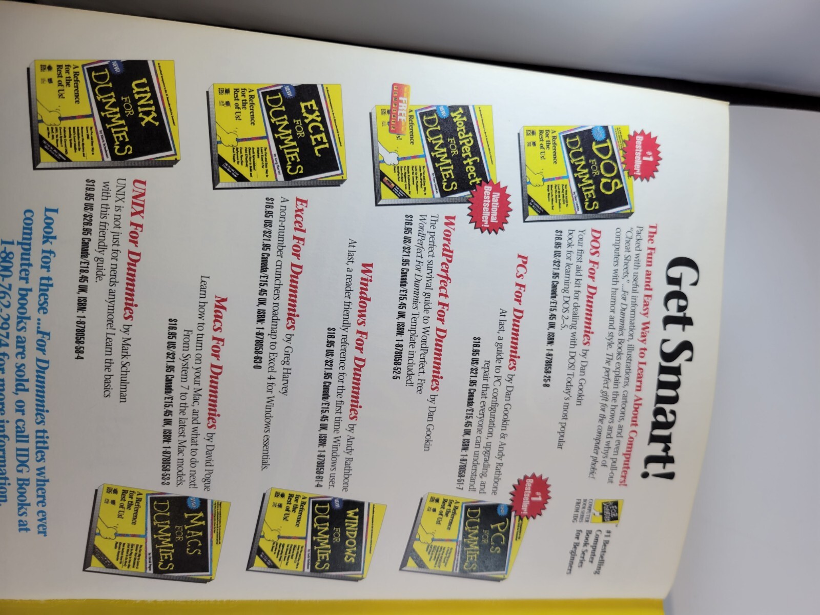 For Dummies Ser.: PCs by Dan Gookin and Andy. Rathbone (1992, Trade ...