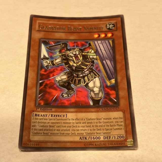 Yu-Gi-Oh! TCG Gladiator Beast Samnite Crimson Crisis CRMS-EN027 ...