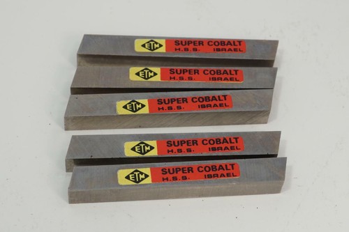 5 New ETM Israel Super Cobalt HSS Square Lathe Cutter Tool Bit 5/16" x ...