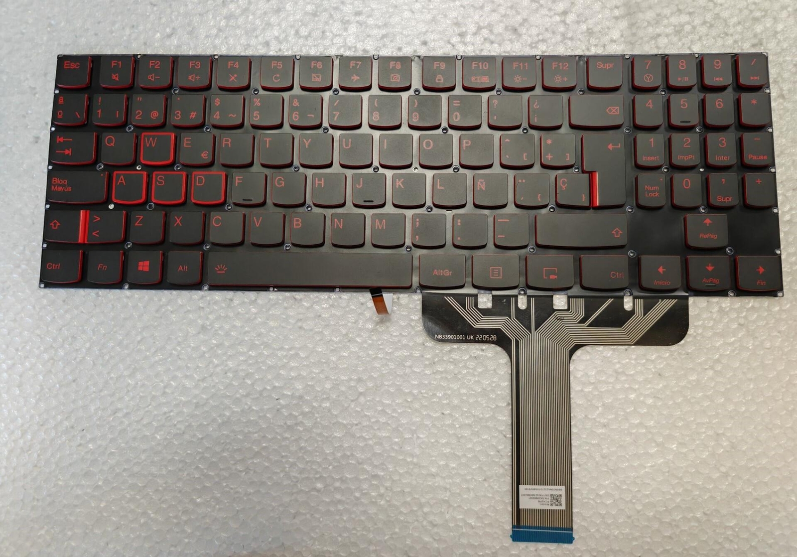 Spanish backlit Keyboard for Lenovo Legion Y520 Y520-15IKB R720 R720 ...