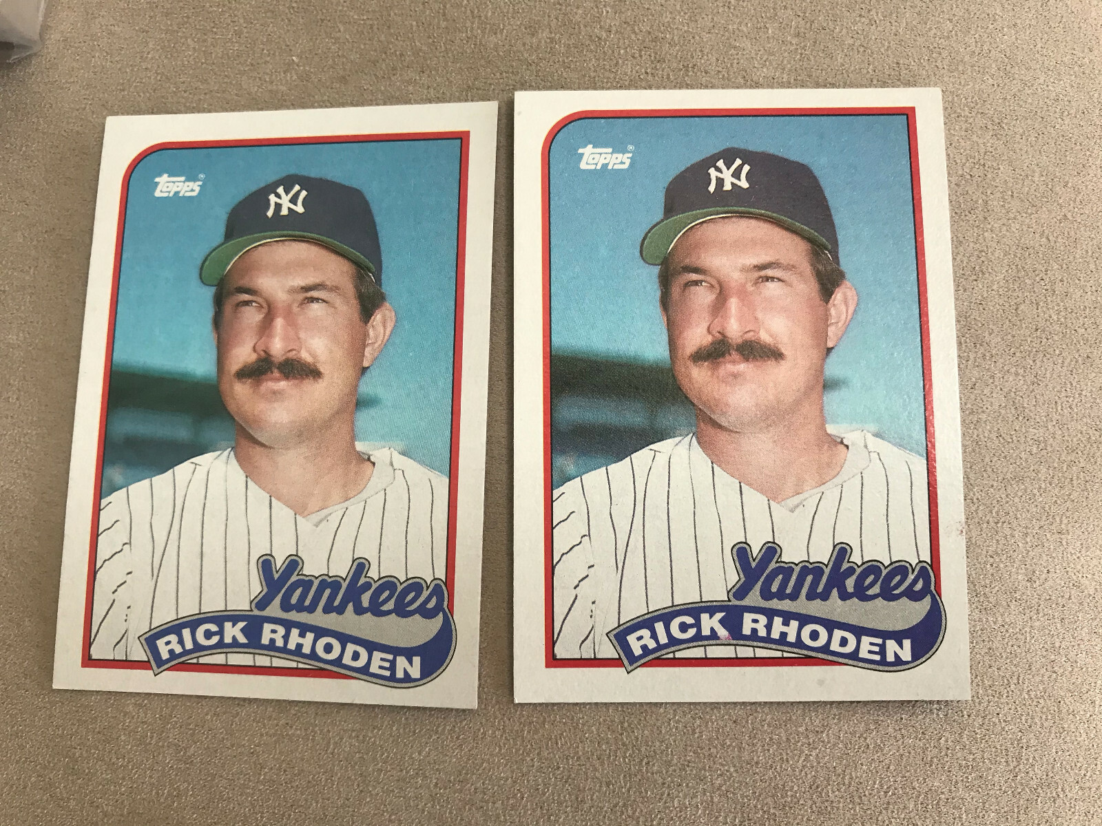 1989 Topps Baseball Card #18 Rick Rhoden New York Yankees NMMT Free ...