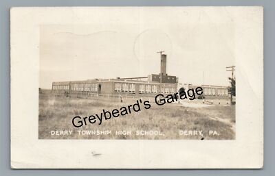 RPPC Township High School DERRY PA Westmoreland County 1943 Real Photo ...