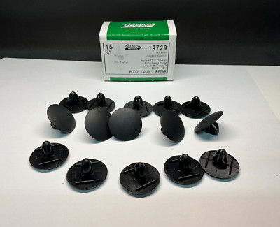 15 Auveco 19729 Tooyota Hood Insulation Clip 25mm Hd Dia. | eBay