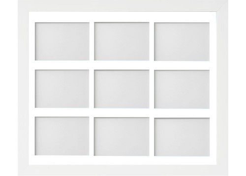 Multiple Photo Picture Frame Glossy White Candy Range with Multi ...