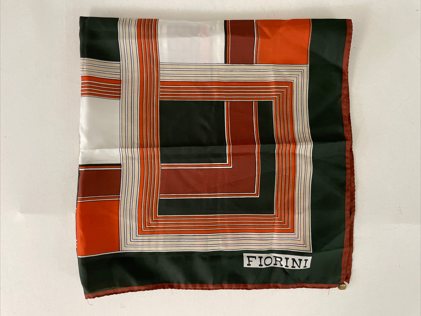 FIORINI Vintage Atumnal Colors Geometric Print Hand R… - Gem