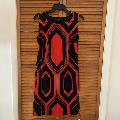 Enfocus Studio Women’s Red and Black Sleeveless Casual Dress Sz 6 ...