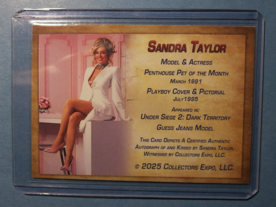 Sandra Taylor Autograph Signed Kiss Card Collectors Expo Model | eBay