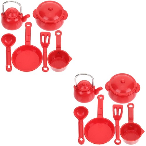 2 PCS Mini Kitchen Toys Child Pretend Play Accessories Miniature ...