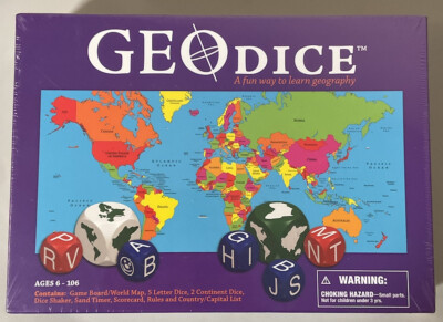 Geo Dice A Fun Way to Learn Geography Game | eBay