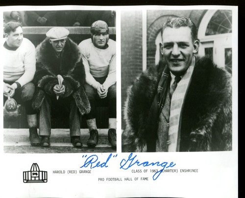 Red Grange Signed Photo 8x10 Autographed Chicago Bears JSA K05402 | eBay UK