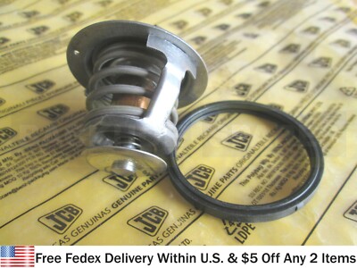 JCB PARTS - GENUINE JCB THERMOSTAT ABI FOR 444/ 448 ENGINE (320/04618 ...