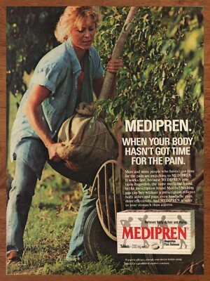 1987 Medipren Pain Reliever Vintage Print Ad/Poster Retro 80s Garden ...