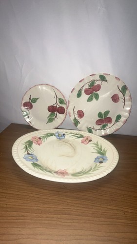 Blue Ridge Pottery Plate Set | eBay