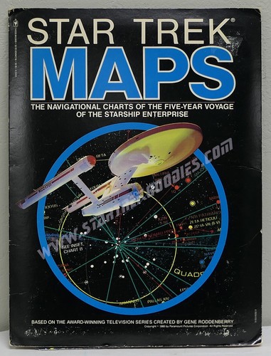 1980 STAR TREK MAPS Two Original Series Double-Sided 29"x40" Maps ...
