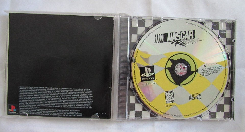 PLAYSTATION NASCAR RACING SEASON 96 VINTAGE VIDEO GAME WITH BOOKLET ...