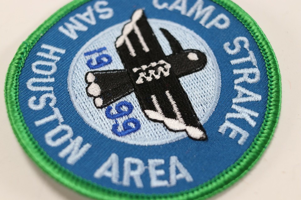 Vtg 1999 Camp Strake Sam Houston Green Blue Boy Scouts America BSA Camp ...