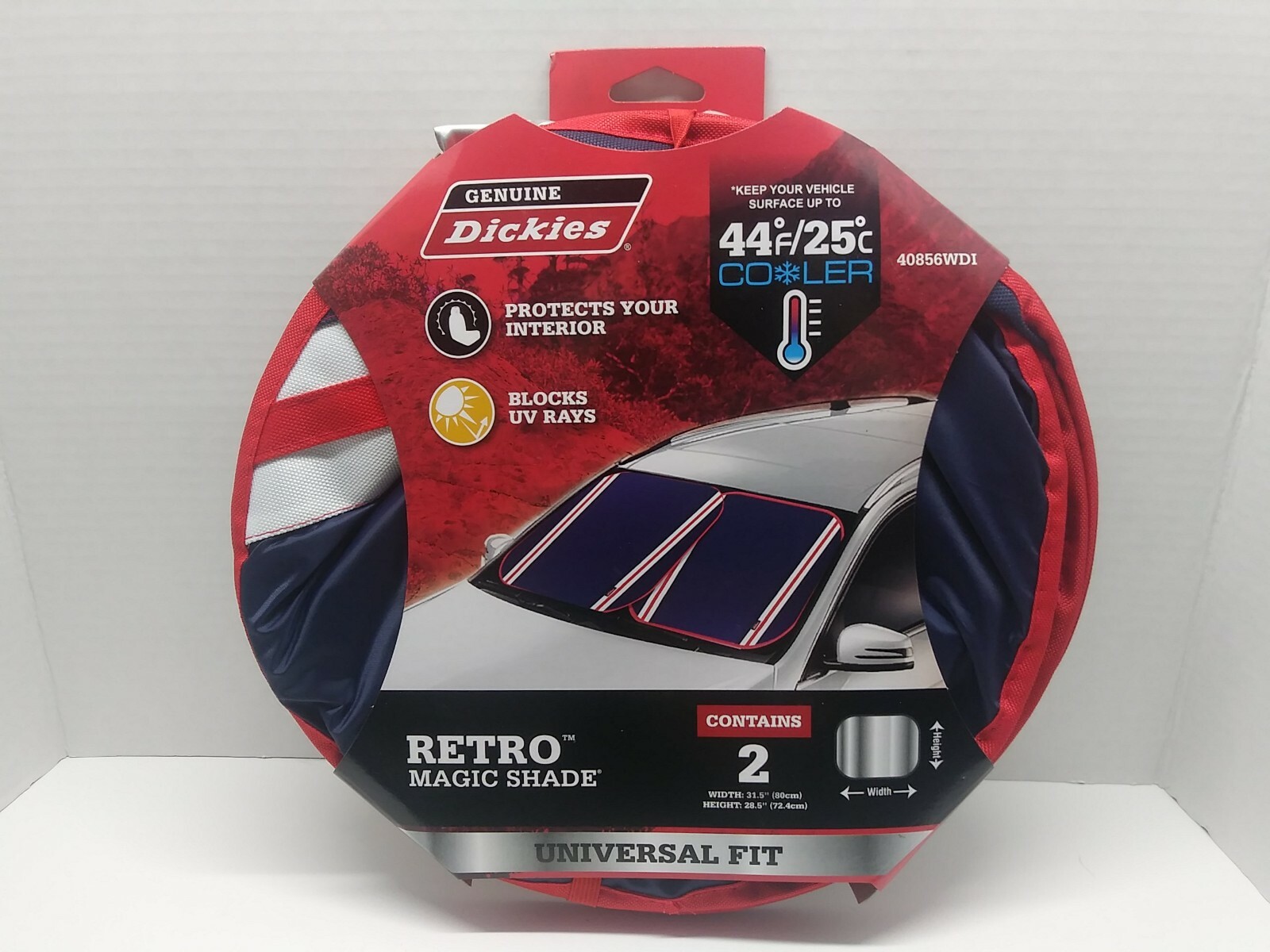 Dickies RETRO MAGIC SHADE SUN SHADE 2 Piece Panel Auto/Car/Truck ...
