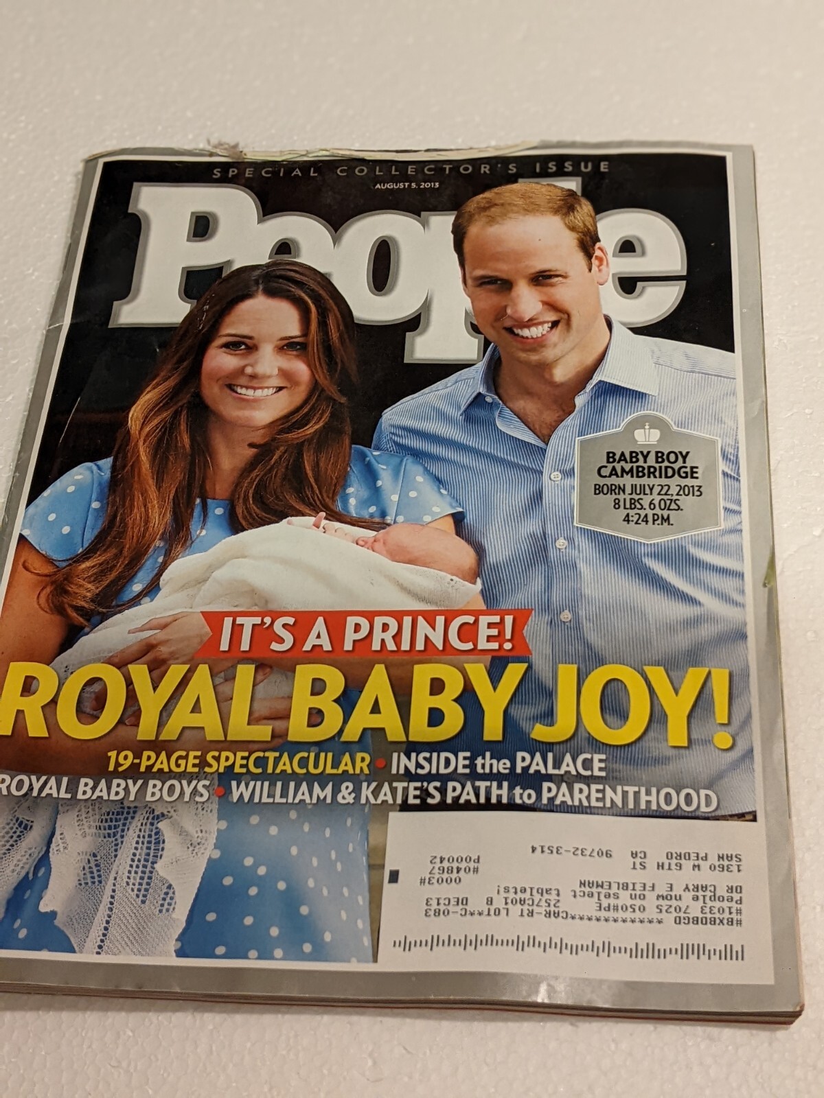 PRINCE GEORGE birth Prince William Duchess Catherine People magazine ...