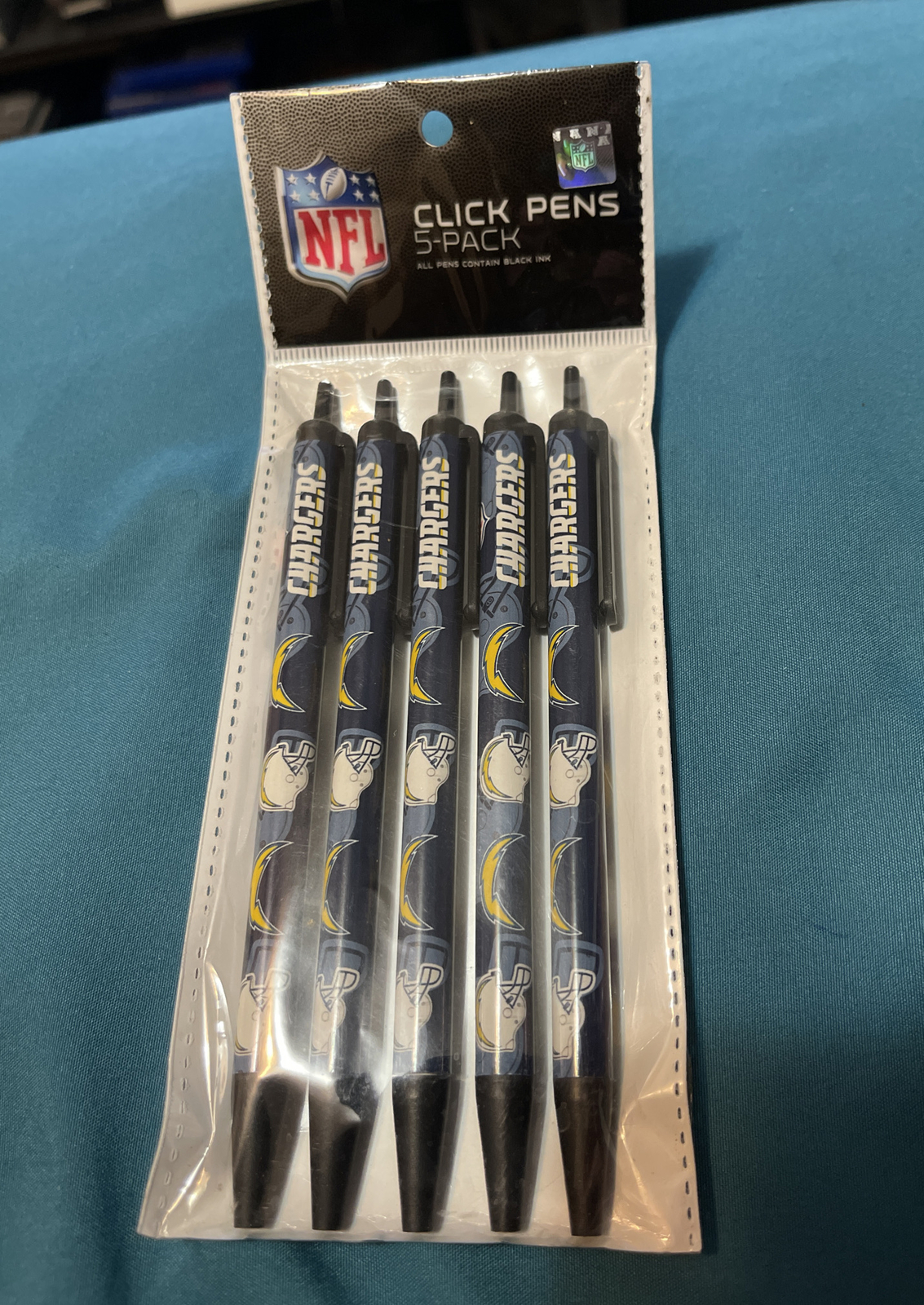 Los Angeles Chargers Set of 5 Click Pens NFL | eBay
