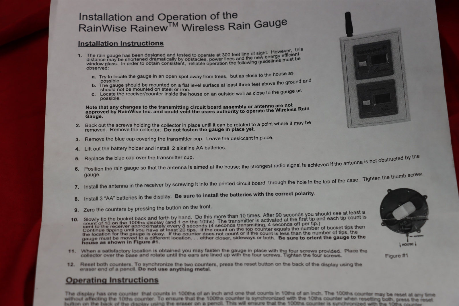 RAINWISE INC "RAINEW" STAND-ALONE Drip Tank RAINFALL GAUGE | eBay